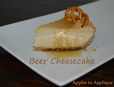 Apples to Applique: Beer Cheesecake