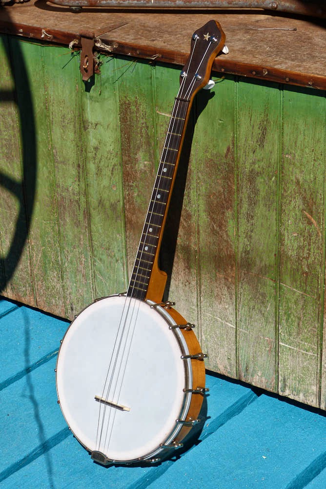 c.1925 Oscar Schmidt-made Unmarked Baritone Uke/Tenor Banjo