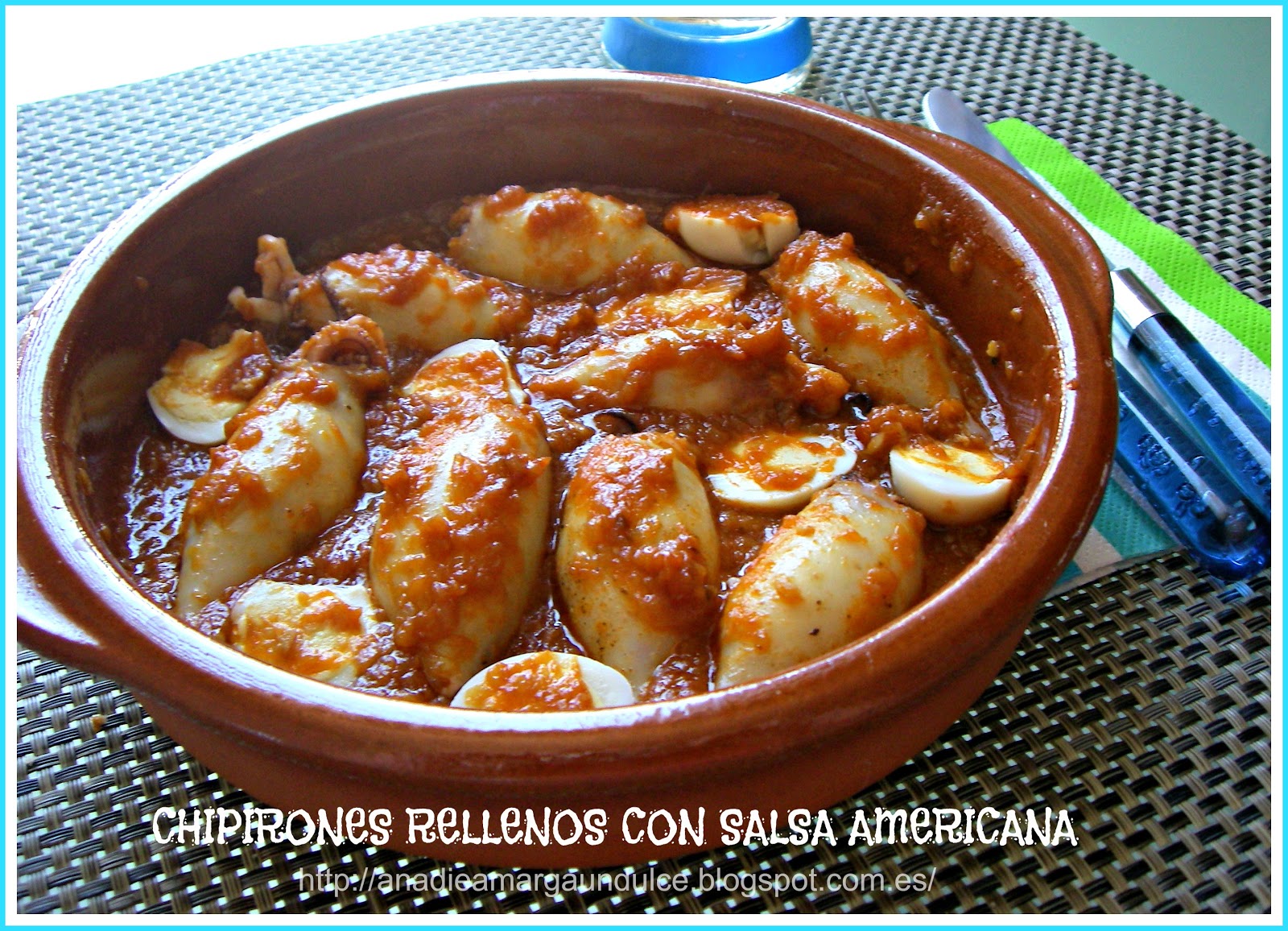 CHIPIRONES RELLENOS CON SALSA AMERICANA... y una propuesta a los Reyes ...