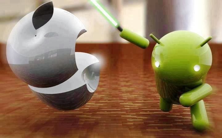 Android Cutting Apple With Knife - Dudo Stuff