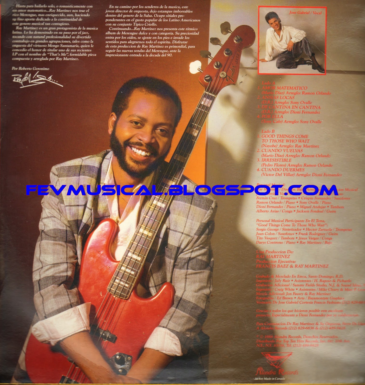 FEV MUSICAL: 1988 - Ray Martinez - Continuando (Alondra)