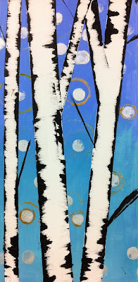 Angela Anderson Art Blog: Easy Birch Trees - Kid's Art Class
