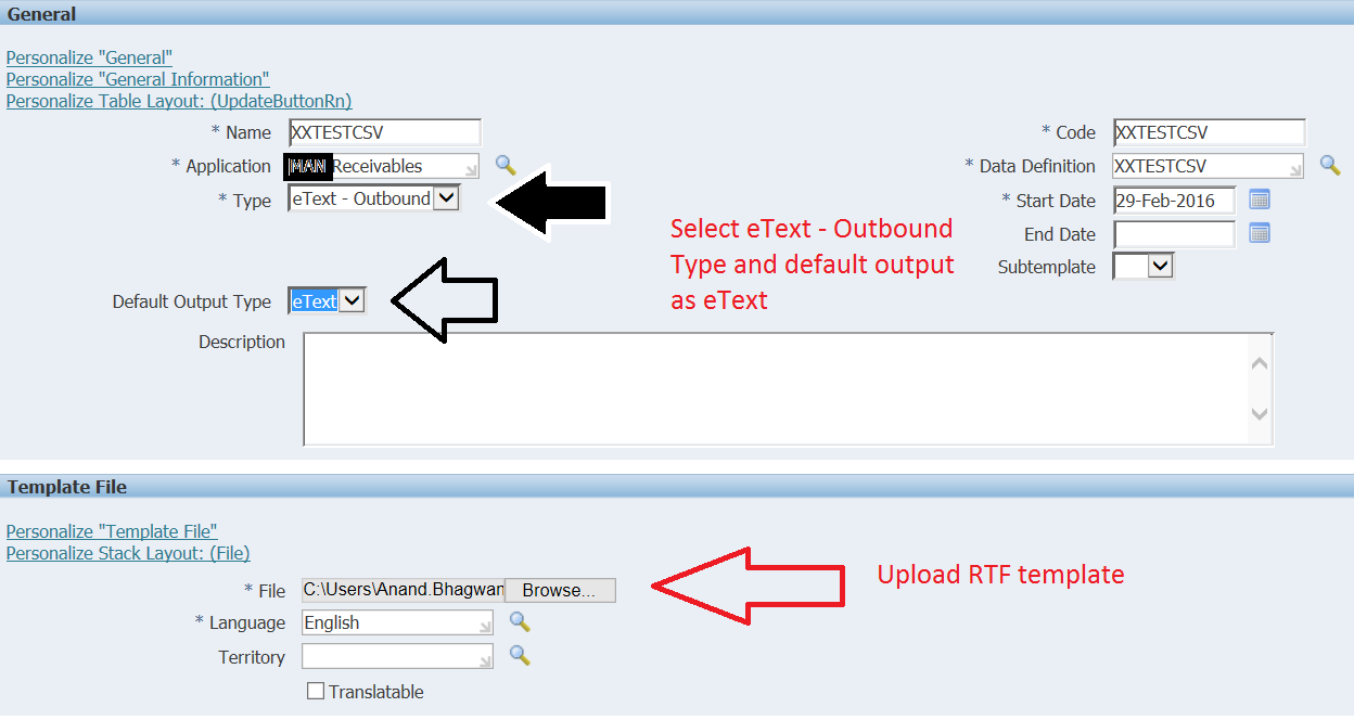 Oracle Apps Technical Learnings: Oracle R12 Text/CSV(comma seperated) output Reports