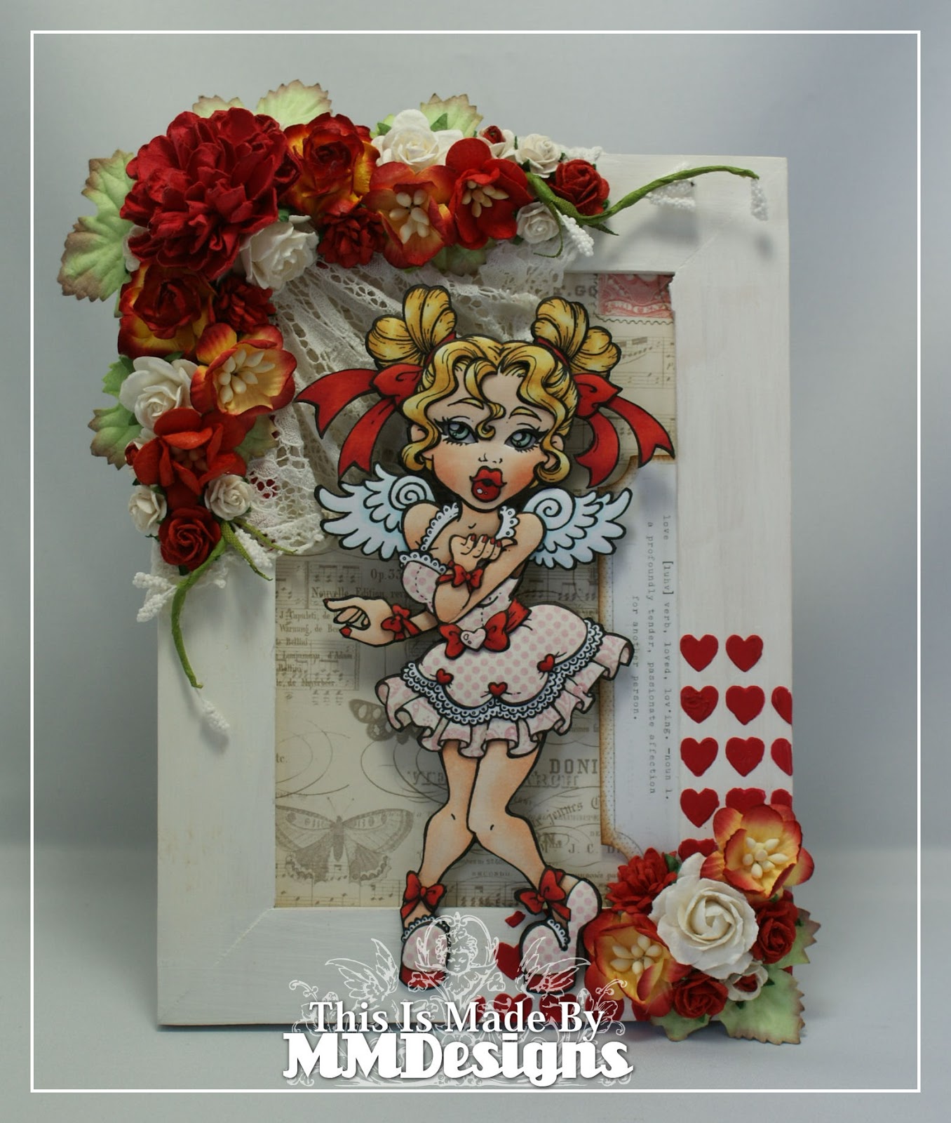 Scrap-a-licious-times: Cupid Pin-up Girl Altered Frame.