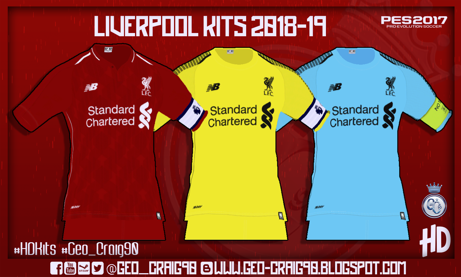 GC_90: PES 2017 Liverpool Kits 2018-19 (BETA) HD