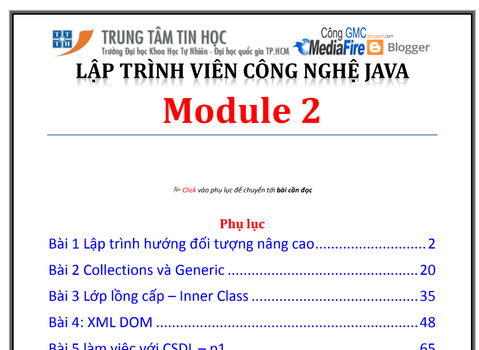 Khóa học lập trình JAVA từ cơ bản đến nâng cao,trung tâm tin học,Đai ...