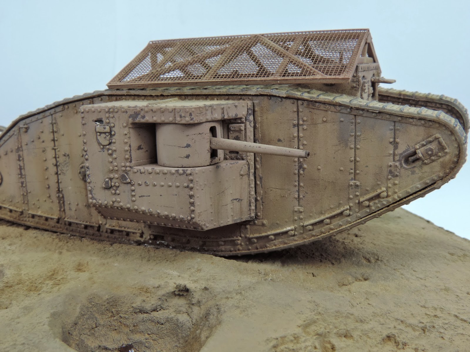 Pete's Model World : Masterbox 1/72nd Mk 1 Male Tank Completed