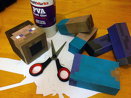 Minecraft : Giant Steve Papercraft | Paperized Crafts