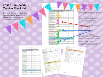 Wishful Teaching: CCSS 1st grade Math--Teacher Checklist