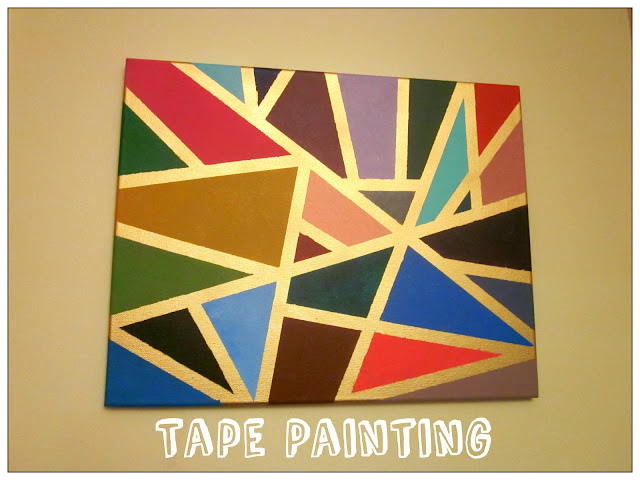 From Woo to You: DIY: Tape Painting!
