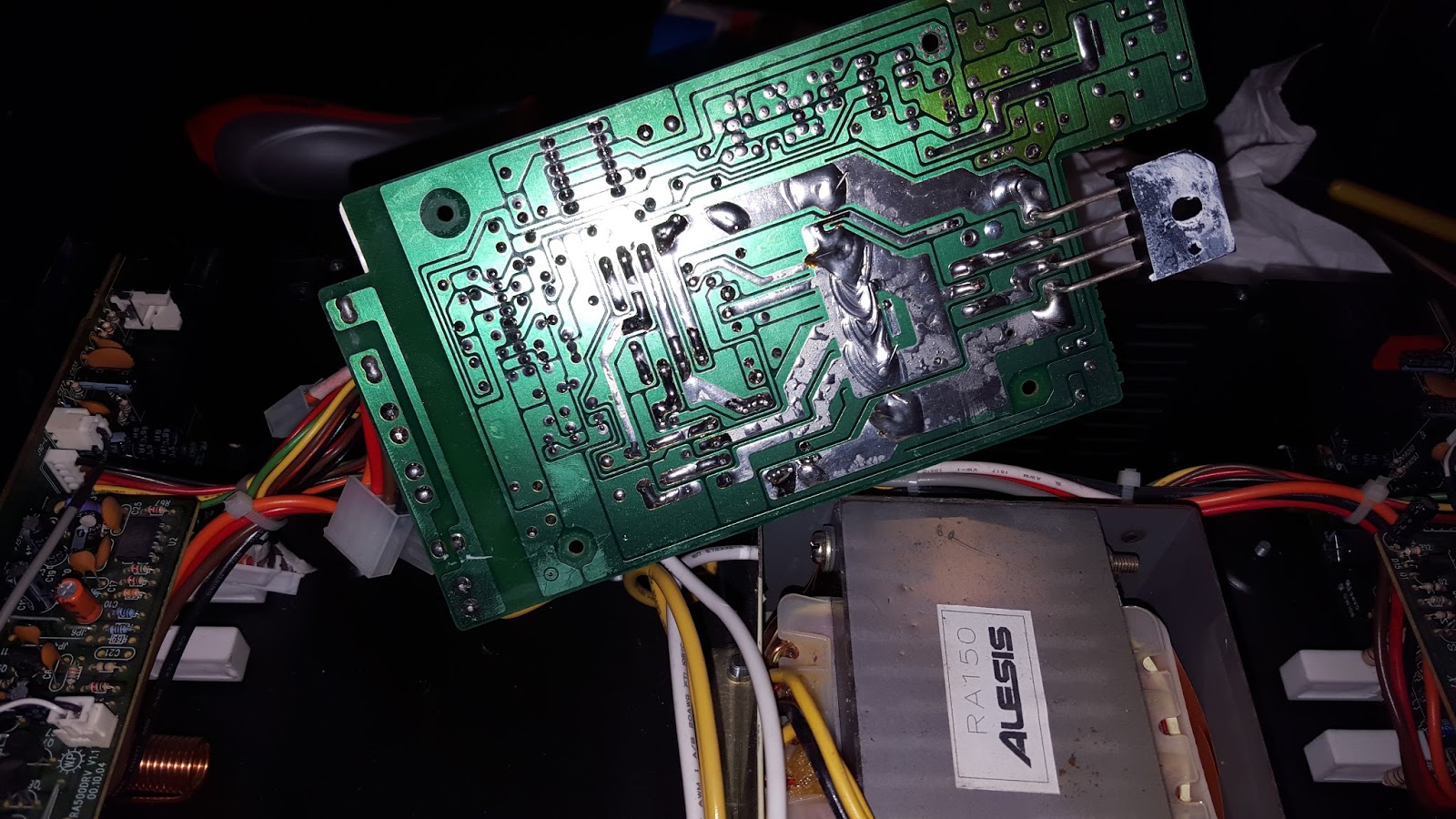 RW Audio Blog: Alesis RA-150 amplifier repair