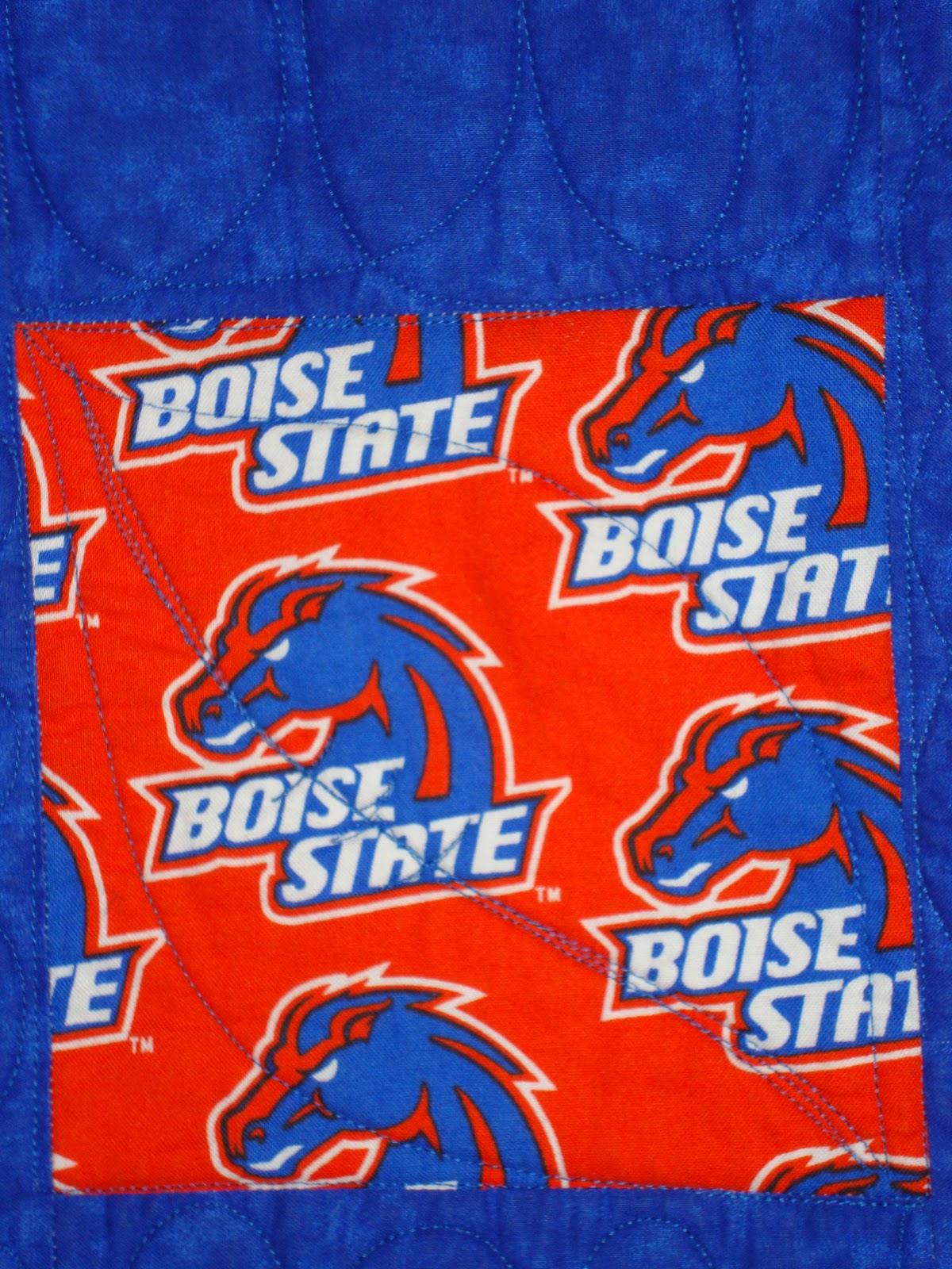 brasier house: BOISE STATE QUILT
