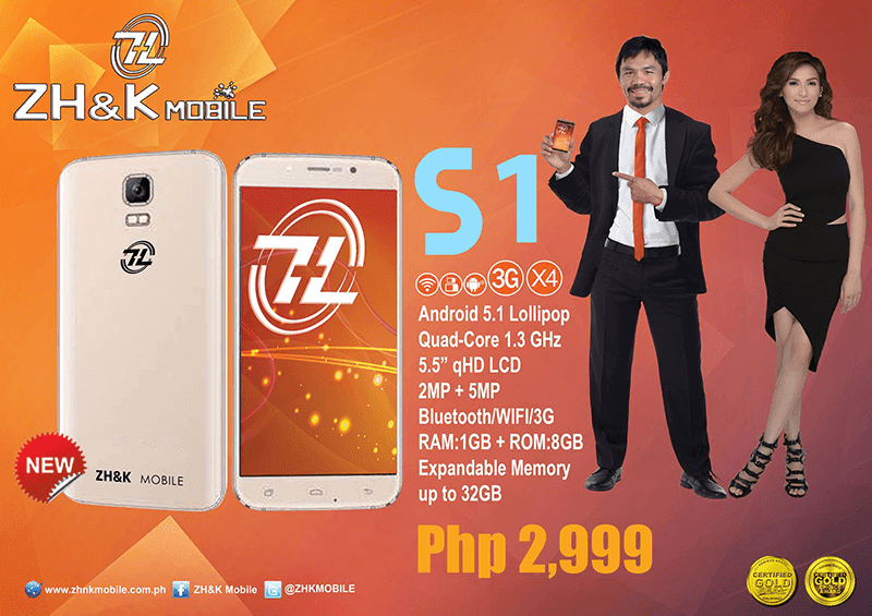 ZH&K S1 Announced! Budget 5.5 Inch Lollipop Phone For 2999 Pesos!