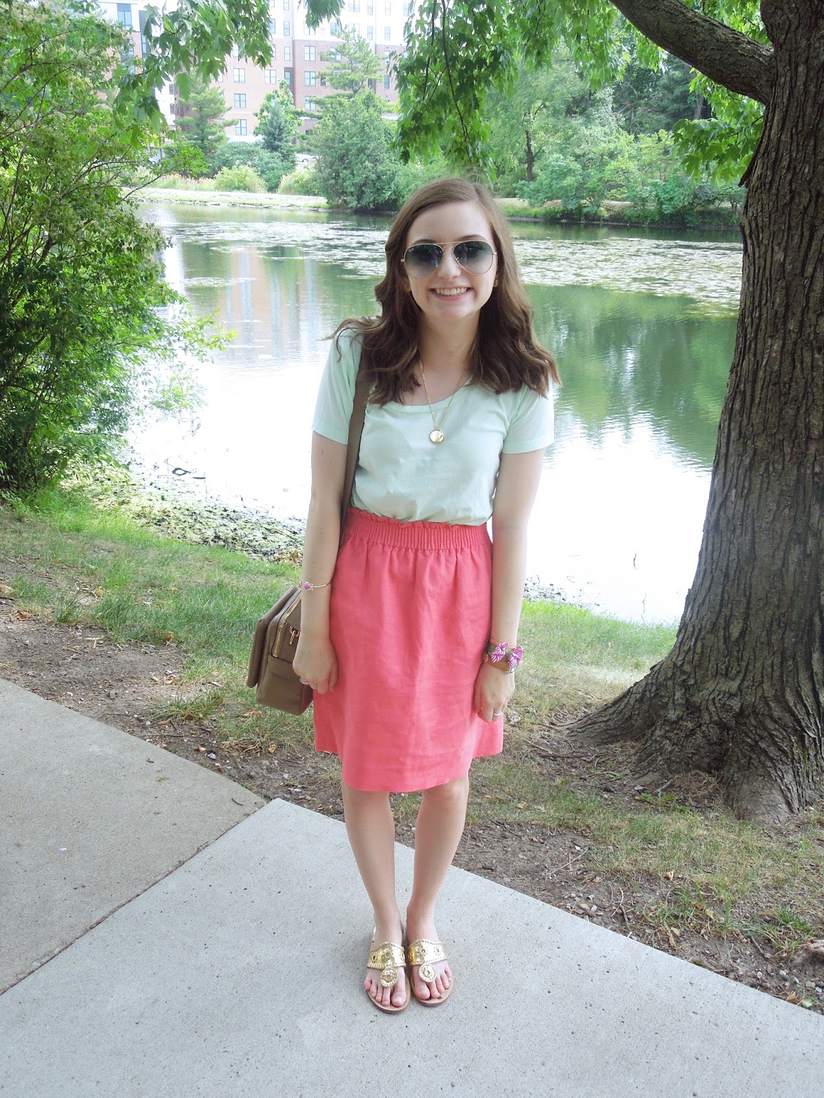 Sew Cute: OOTD: Pink and Green