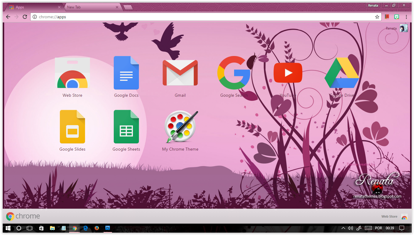 Purple Sunset | Google Chrome Themes
