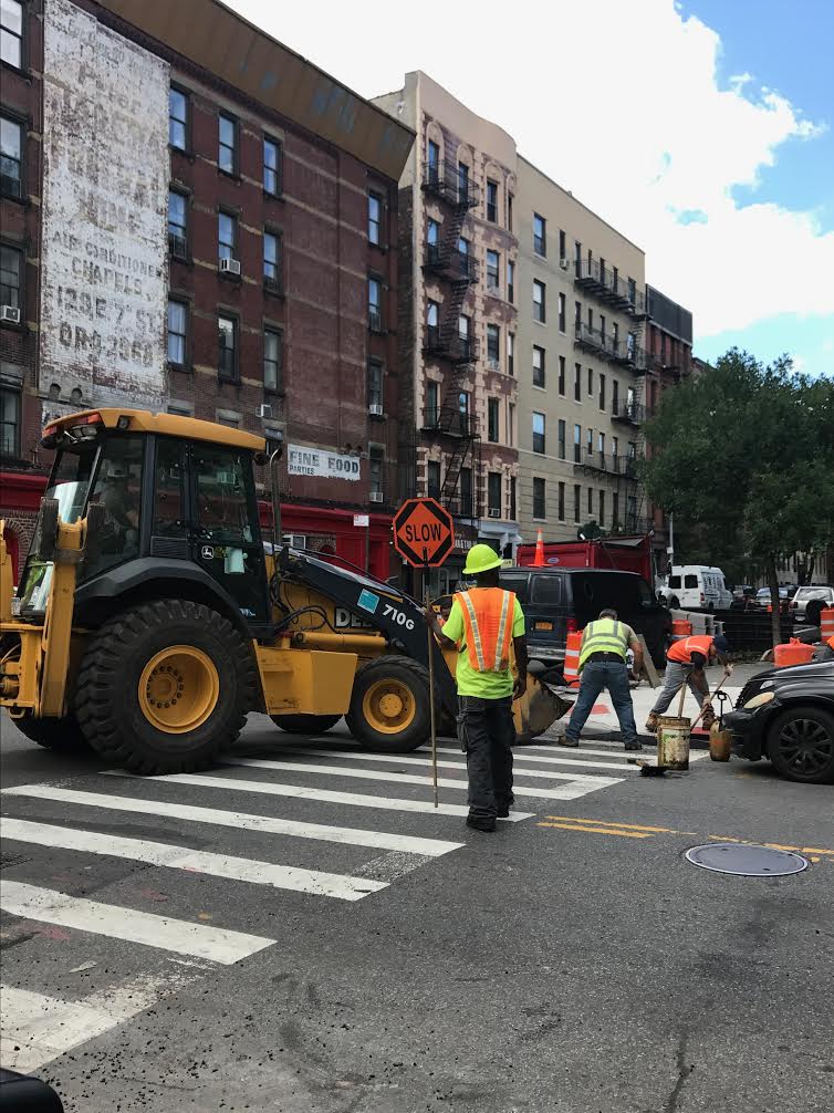 EV Grieve: Completing pedestrian ramp work along Avenue B