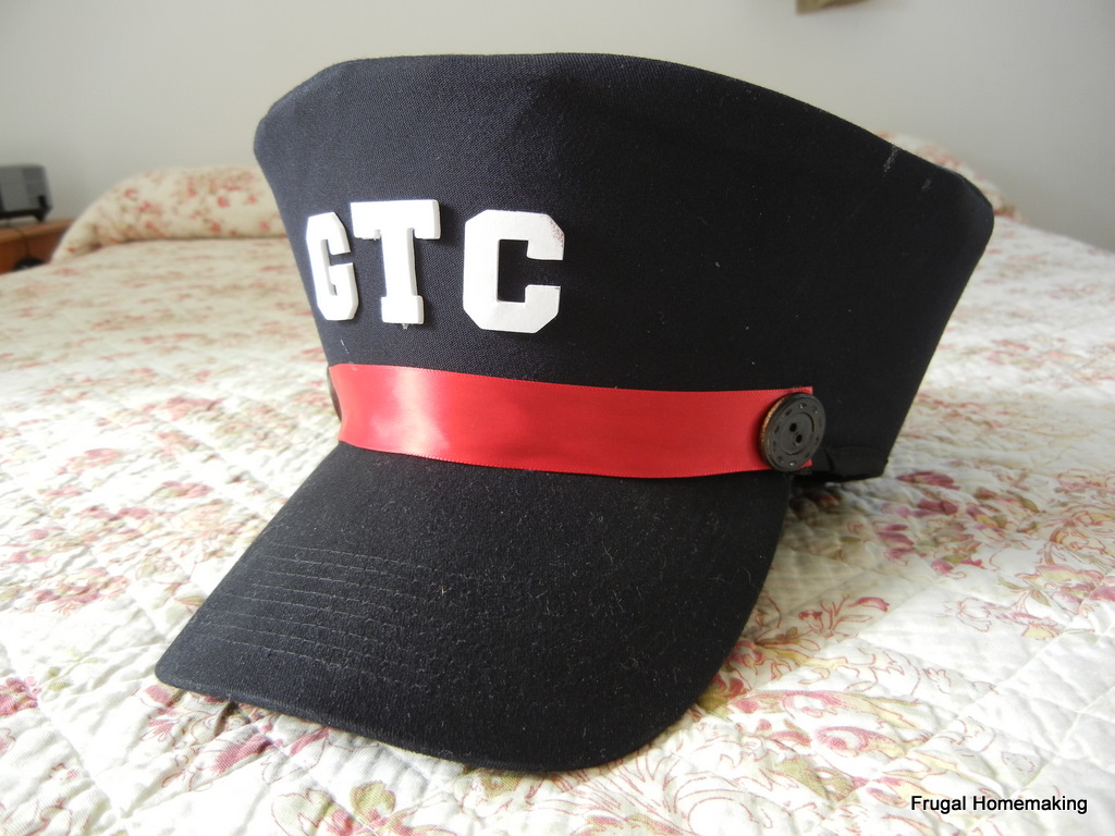 Frugal Homemaking: Railroad Conductor's Hat Tutorial
