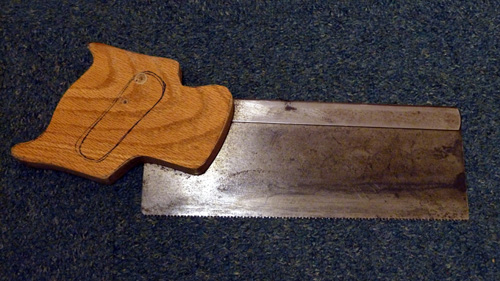 Barry's Wood World: Making a Tenon Saw Handle