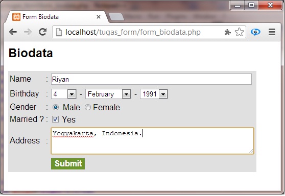 The World of PHP : Make Form Part 2