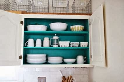 Paint the inside of your kitchen cabinets | my little sweet house