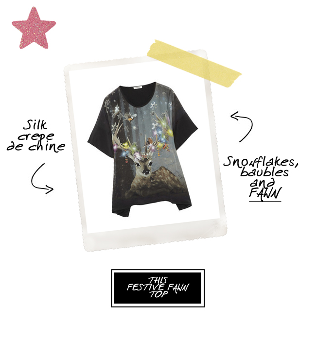 This Festive Fawn Top by Emma Cook - Stylonylon