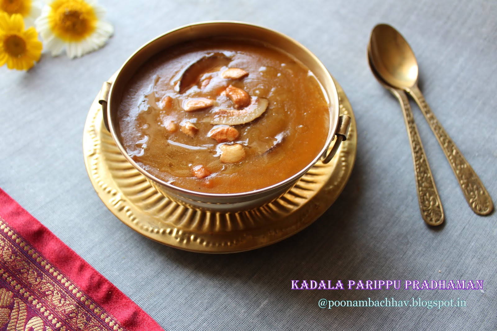 Annapurna: Kadala Parippu Pradhaman / Kerala Style Bengal Gram Pudding ...
