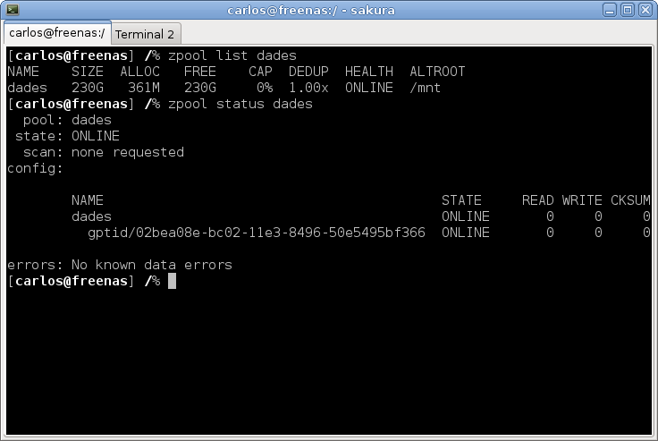 El poder de 01100011 Unix-FreeBSD: Nas FreeNAS