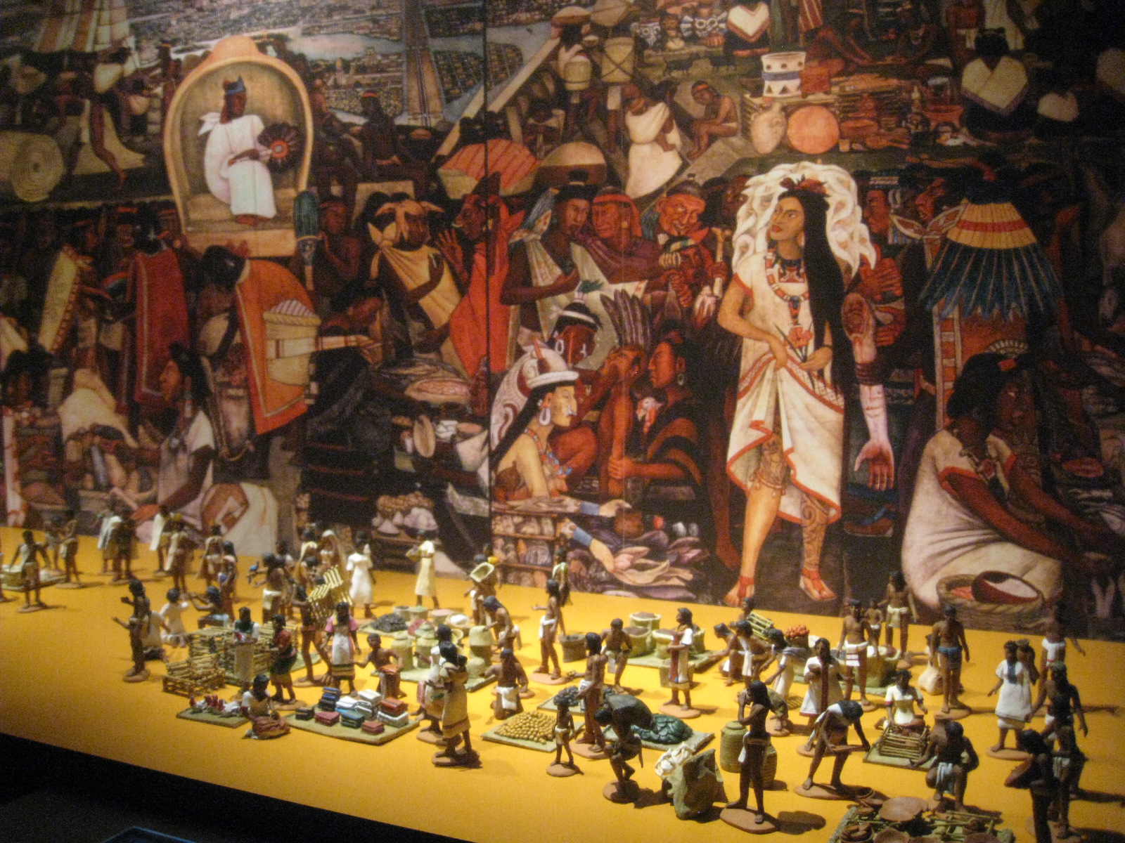 Aztec Market Painting