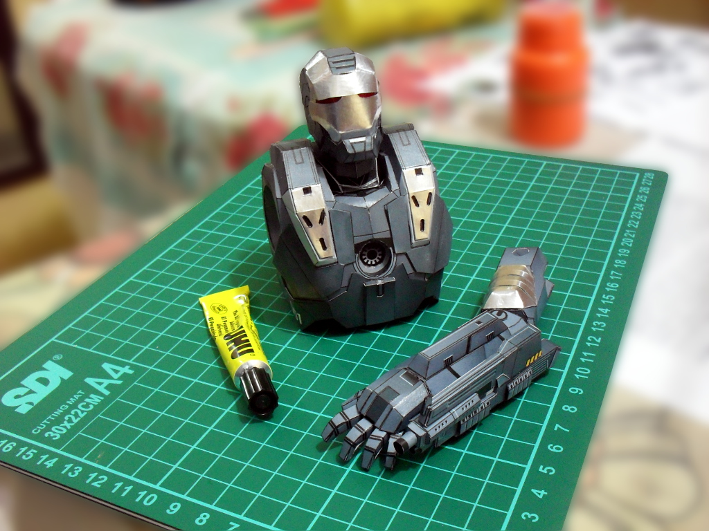 Paper Model Iron Man War Machine by Julius Perdana - byu Paper Model