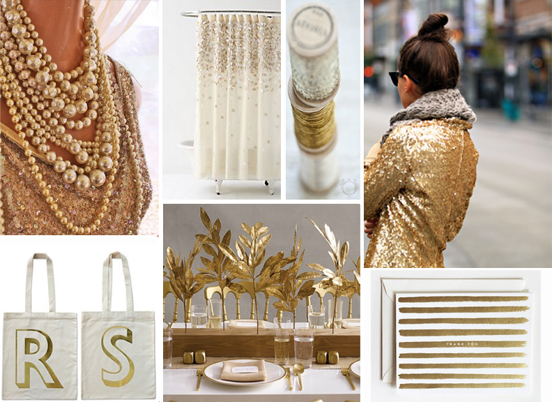 Little House: Mood Board :: Metallic Glam