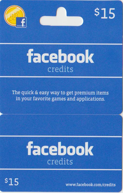 Collectomania: Game Cards - Facebook Credits