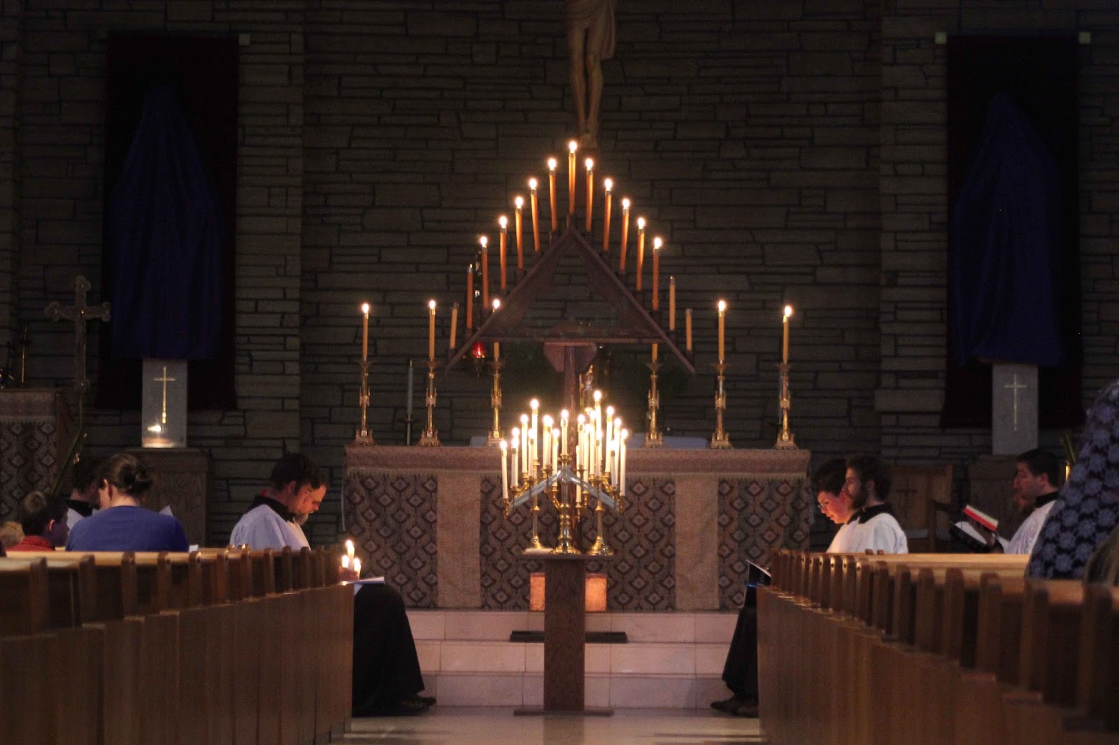 New Liturgical Movement: Tenebrae at Wyoming Catholic College