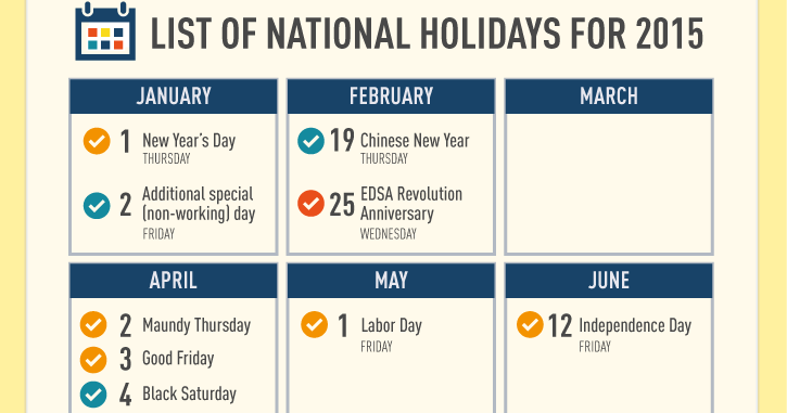 Albay 3rd District: INFOGRAPHIC: 2015 national holidays