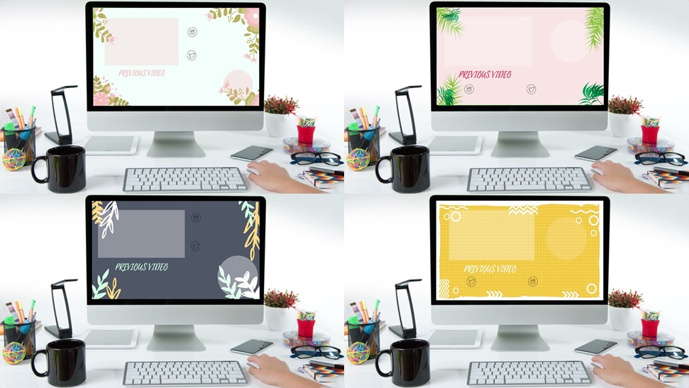 She is Kaye: 6 FREE YOUTUBE END SCREEN TEMPLATES