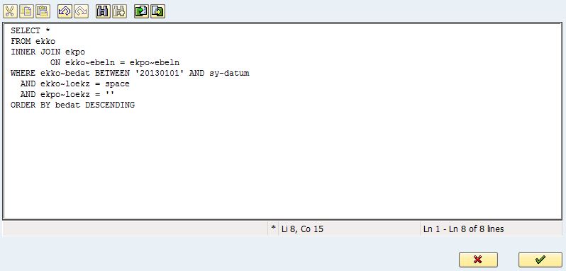 SAP ABAP Central: zSQL: A tool to execute SQL statements directly in sap