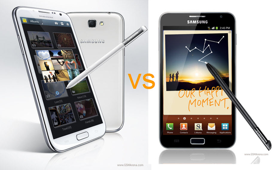 Note 2 (N7100) VS Note 1 (N7000)