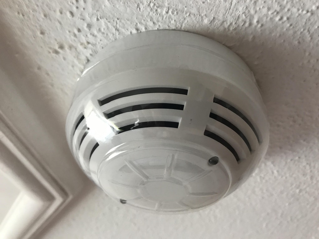 TYWKIWDBI ("Tai-Wiki-Widbee"): Plastic-wrapped smoke detector