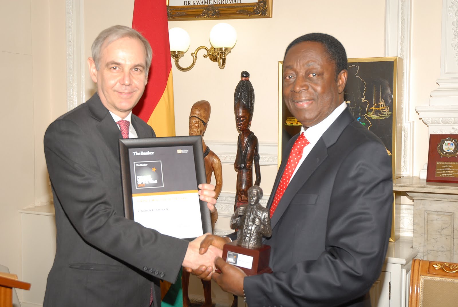 DR. DUFFUOR RECEIVES 2011 AFRICAN FINANCE MINISTER OF THE YEAR AWARD