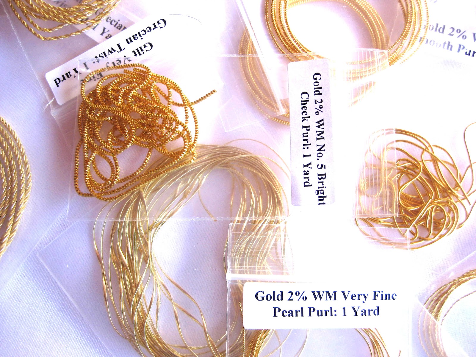 Silk and Colour: Gold Threads!