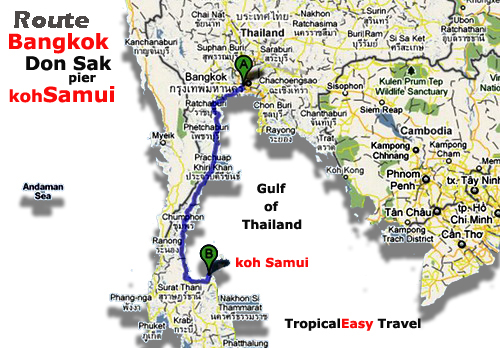 GETTING TO KOH SAMUI: Transportation Maps