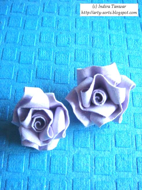 Arty Sorts: Handmade roses - Tutorial & Card