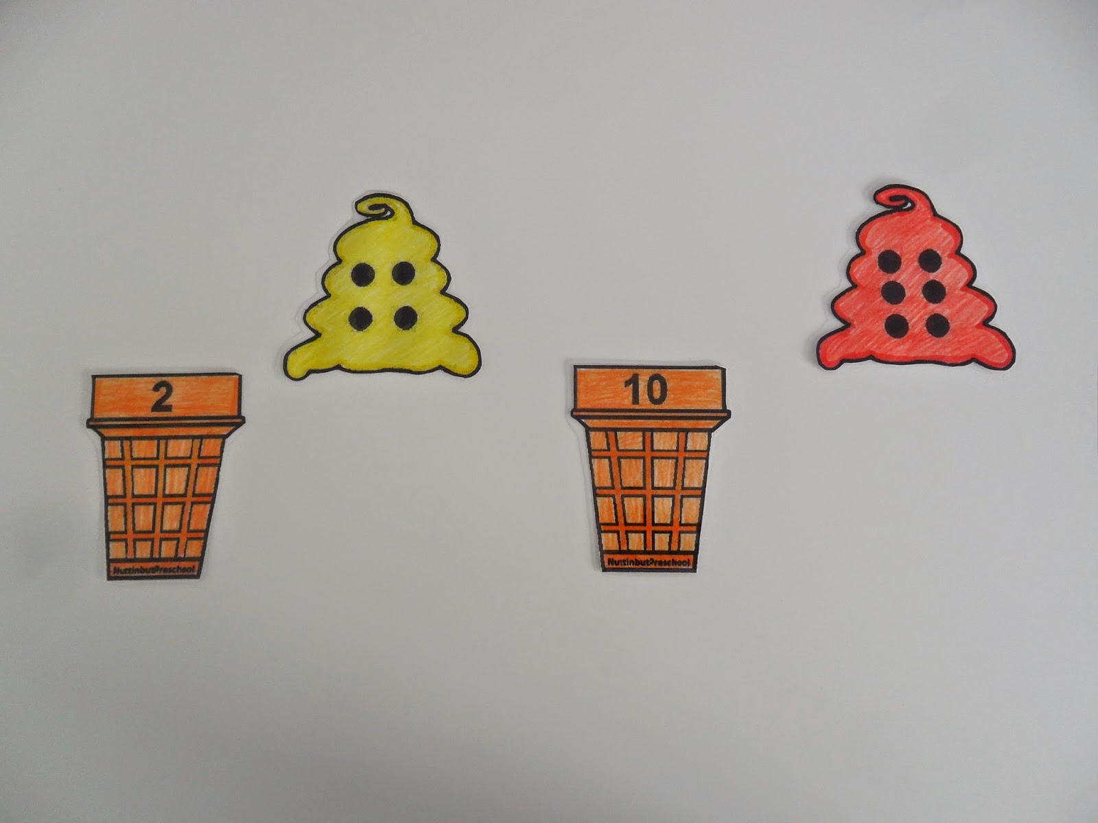 Materiales para Educación Infantil: CONTAR HELADOS