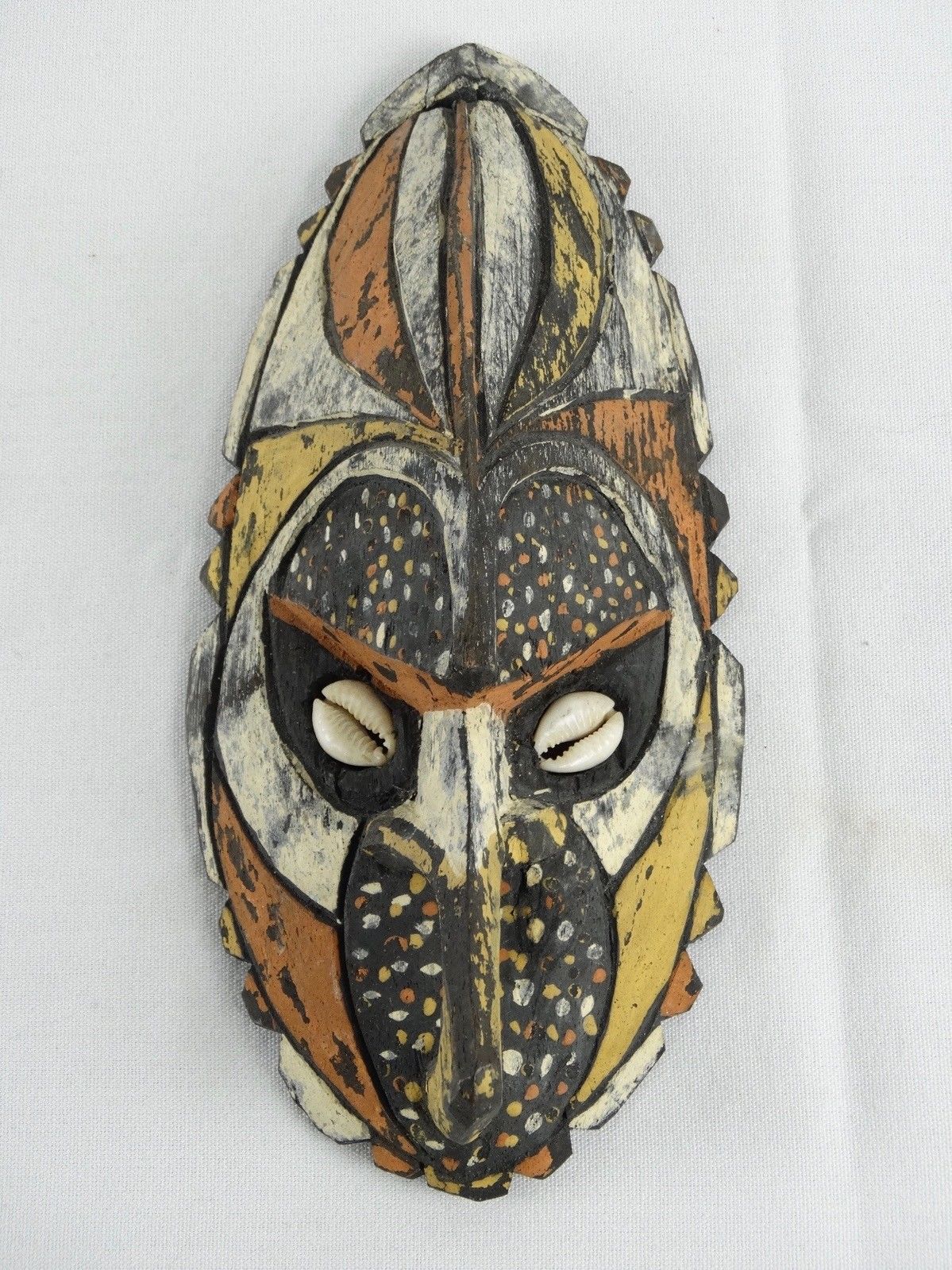 muzeeum: Sepik River Painted Spirit Mask with Shell (Kina) Eyes c.1970 ...