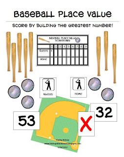 Bishop's Blackboard: An Elementary Education Blog: Baseball Place Value