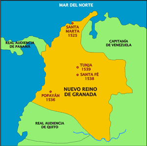 CONFORMACIÓN DE LA NUEVA GRANADA: El Virreinato de la nueva granada