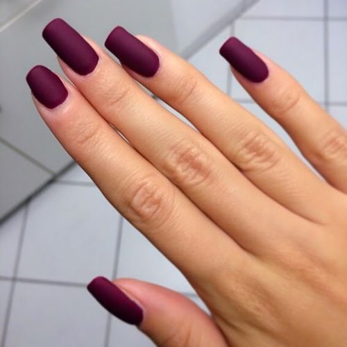 Very Berry: Matte Berry Nails for Fall Season