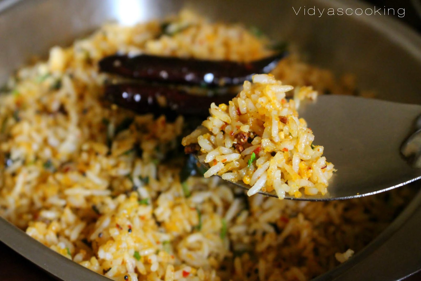 Andhra Style Ghee & Chutney Powder Rice / Gunpowder Rice Recipe