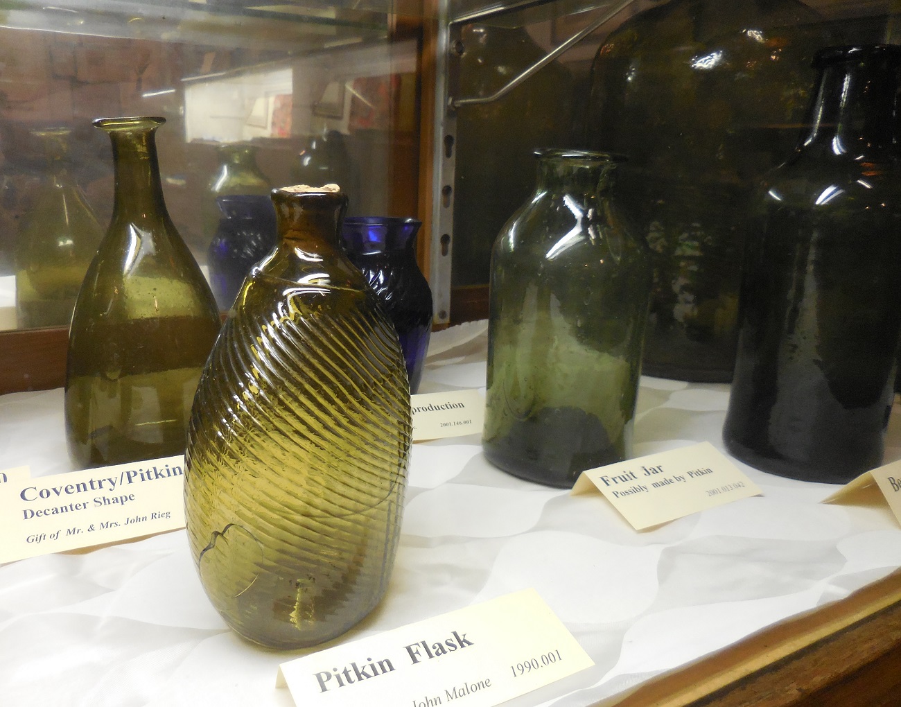 Quiet Corner Glass: Pitkin Display at the Old Manchester Museum