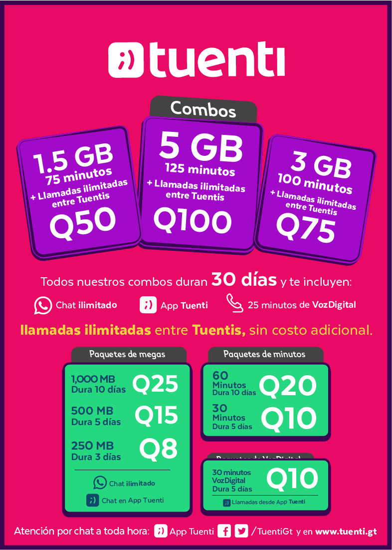 Llegó Tuenti a Guatemala, la nueva marca de telefonía móvil ¡Sin Pajas ...