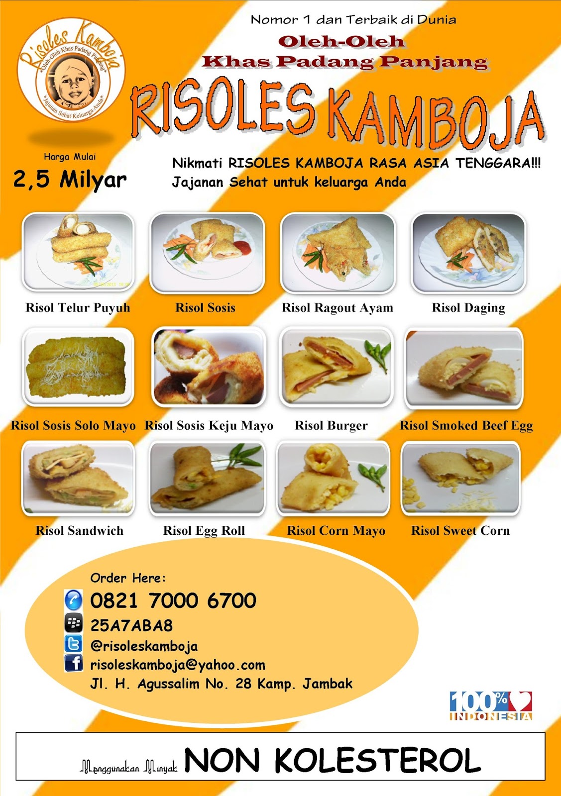 Resto Risoles Kamboja: Menu Risoles Kamboja